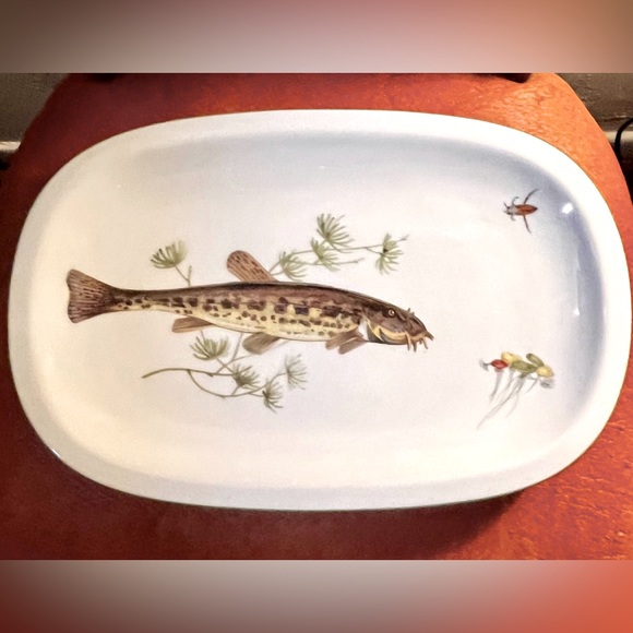 Dining | Vintage Porcelain Fish Serving Platter Meiselman Bavaria ...